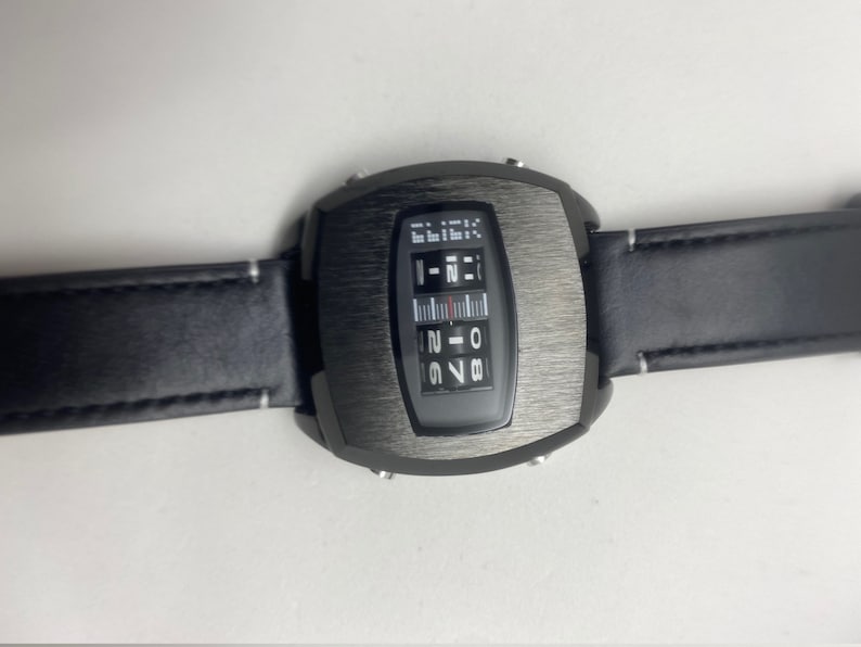 Click Rotar Drum Watch Limited Edition Geniune Leather Strap Japan ...