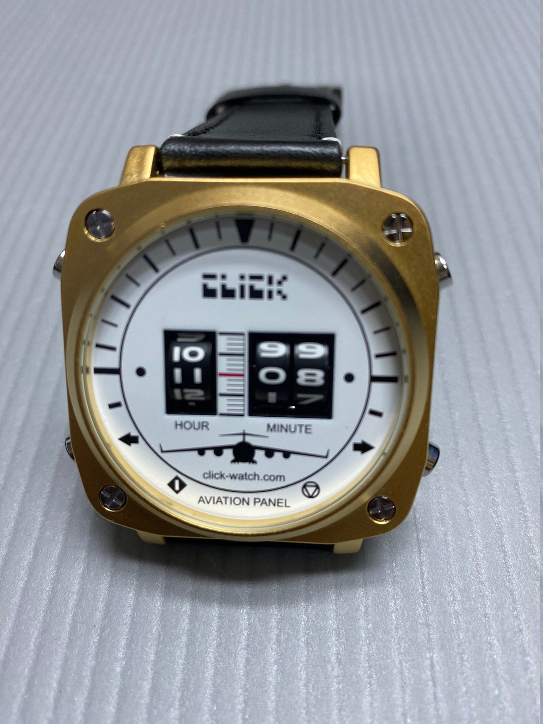 Click Altimeter Roller Watch Limited Edition Geniune Leather Strap ...