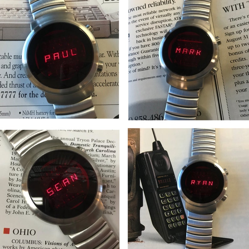 Vintage Custom Name LED OVO Classic Retro 1970 Style Stop Production ...