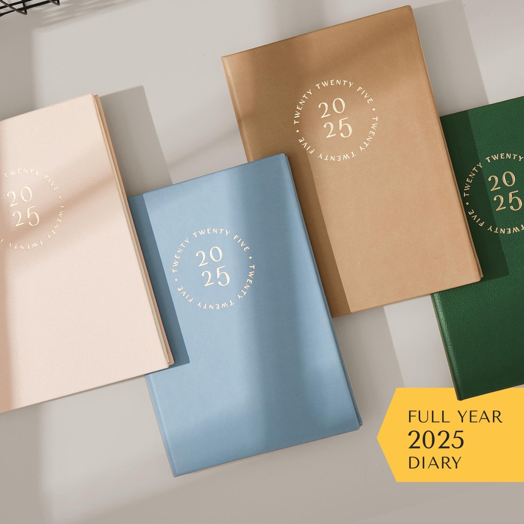 DIARY 2025, FULL YEAR Day + Month Planner, 2025 Diary, Journal, Planner ...