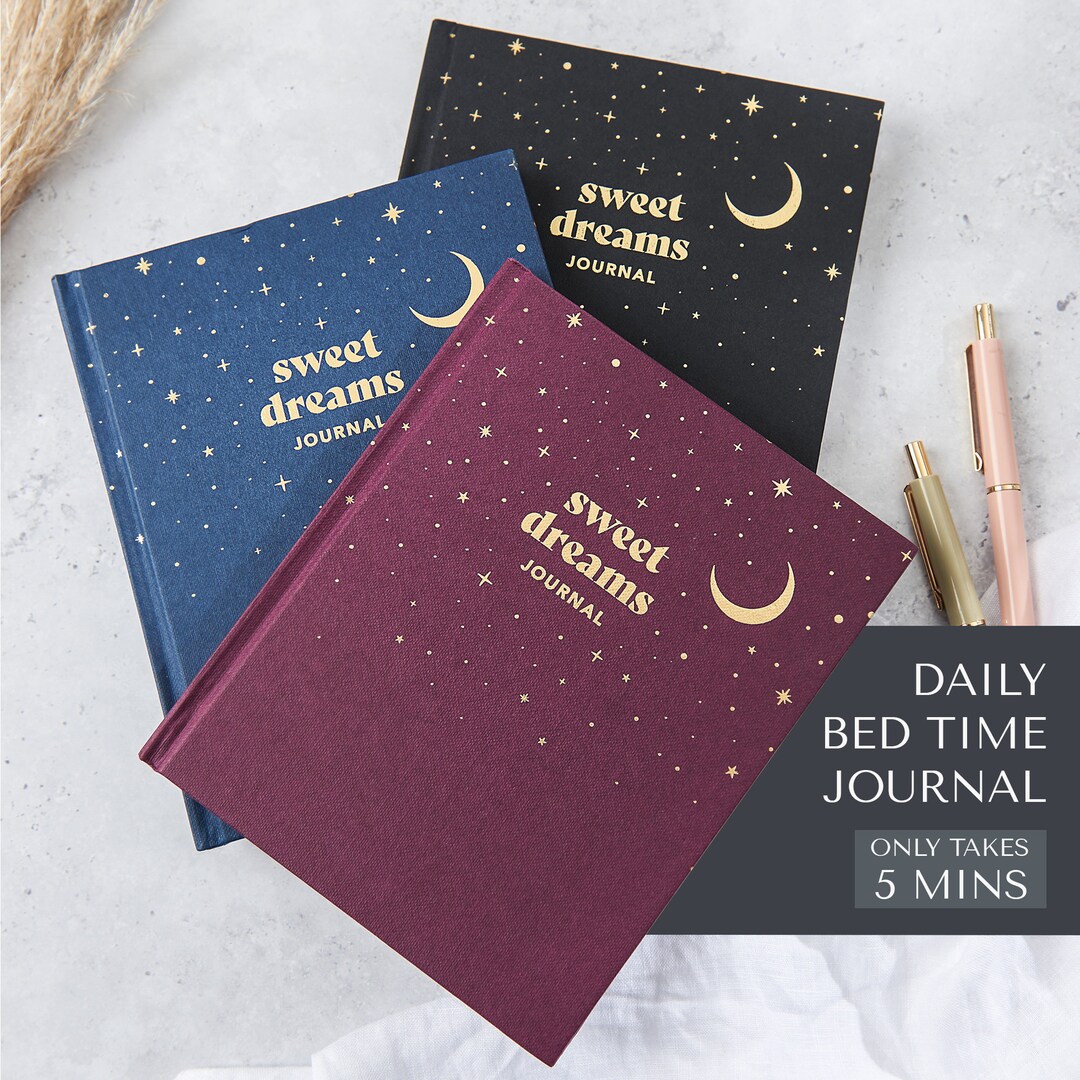 Evening Reflection Journal, Sweet Dreams Journal, Night Time, Bedtime ...