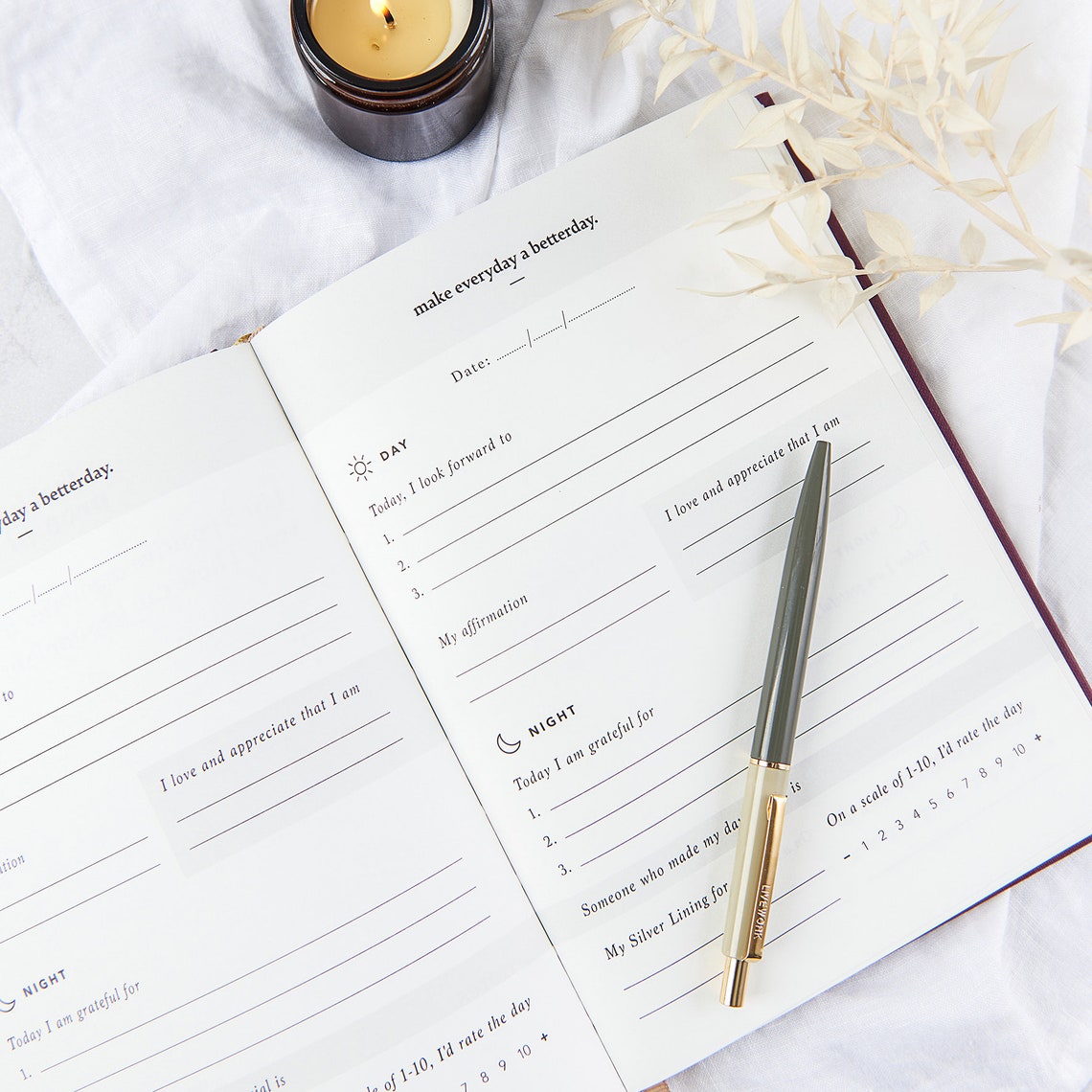 Everyday Wellness Diary Mindfulness Gratitude Journal - Etsy UK