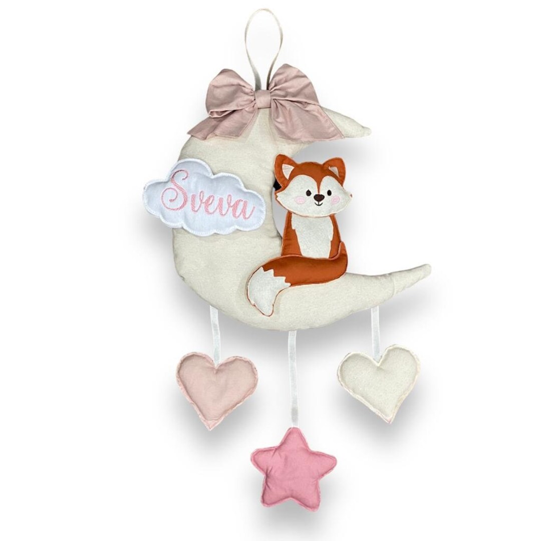 Fox Birth Bow Baby Girl Birth Bow Fox Themed Birth Bow Birth Cockade ...