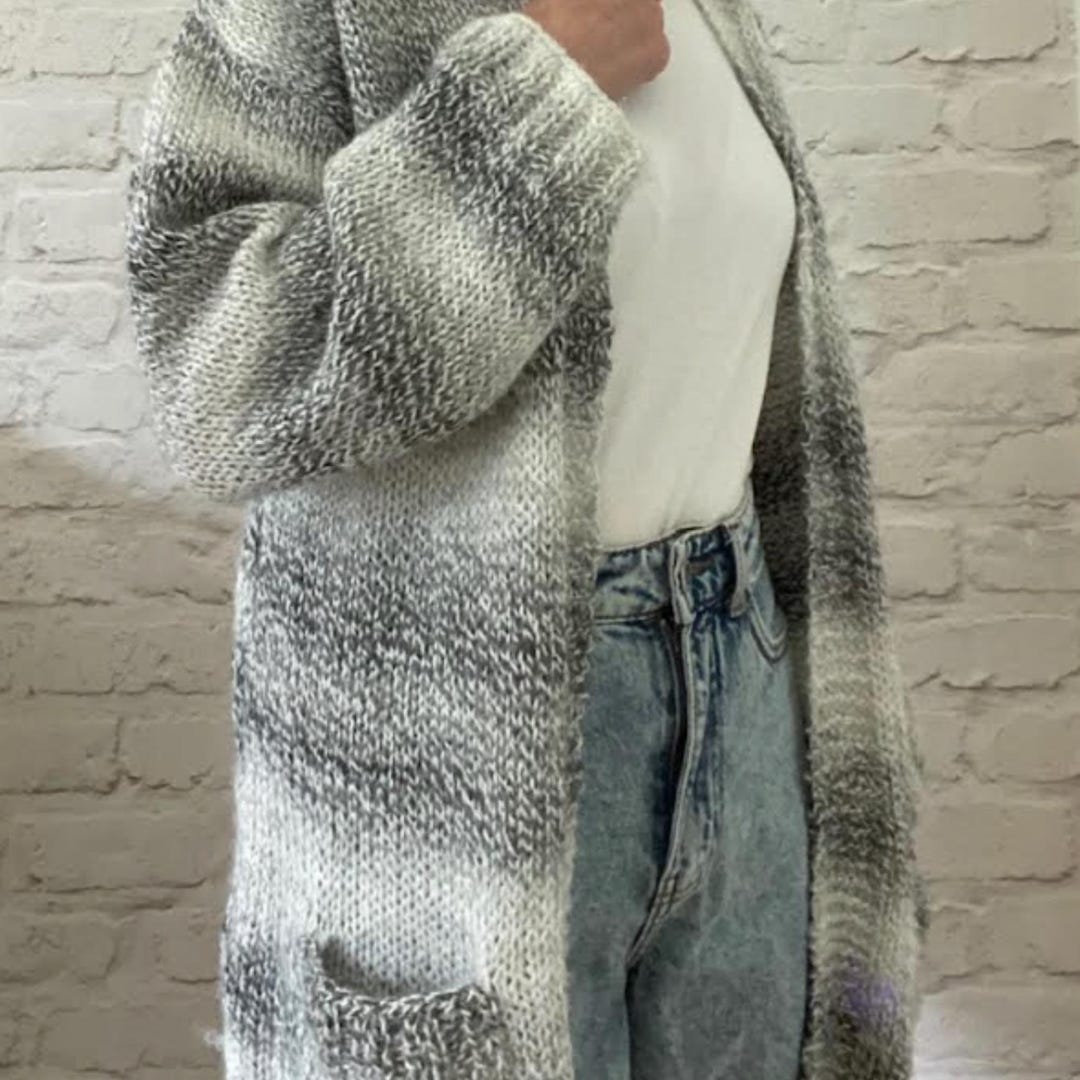 The BEGINNINGS Cardigan Knit Pattern | Beginner Knitting Pattern - Etsy