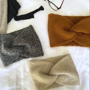 Knitting Pattern the EDEN Twist Headband Knit Earwarmer - Etsy