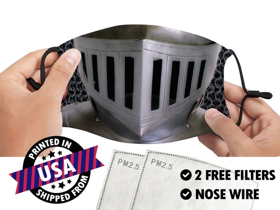 Knight Helmet Face Mask / Knight Mask / Armor Mask / Medieval | Etsy