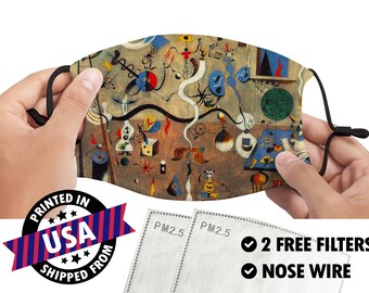 Mexican Art Mask / Diego Rivera Face Mask / Diego Rivera Art / - Etsy