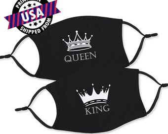 King Face Mask - Etsy