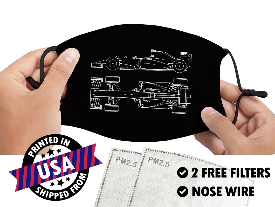 Formula One Face Mask / F1 Face Mask / Car Guy Mask / Car | Etsy