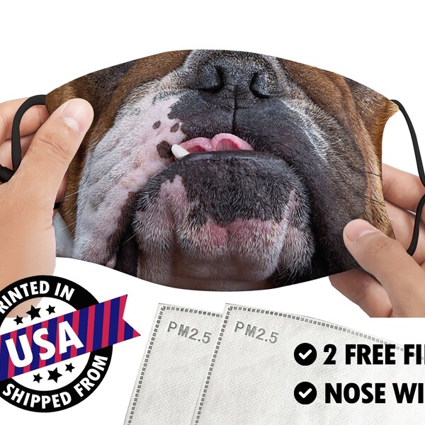 Bulldog Mask - Etsy