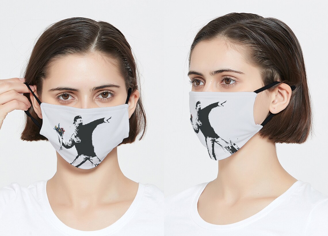 Banksy Face Mask / Street Art Mask / Protest Mask / Graffiti | Etsy