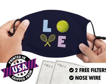 Tennis Face Mask | Etsy