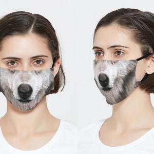 Wolf Face Mask / Wolf Nose Mask / Dog Face Mask / Animal Face Mask ...