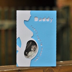 Personalised Father's Day Card Baby Scan Card - Etsy UK