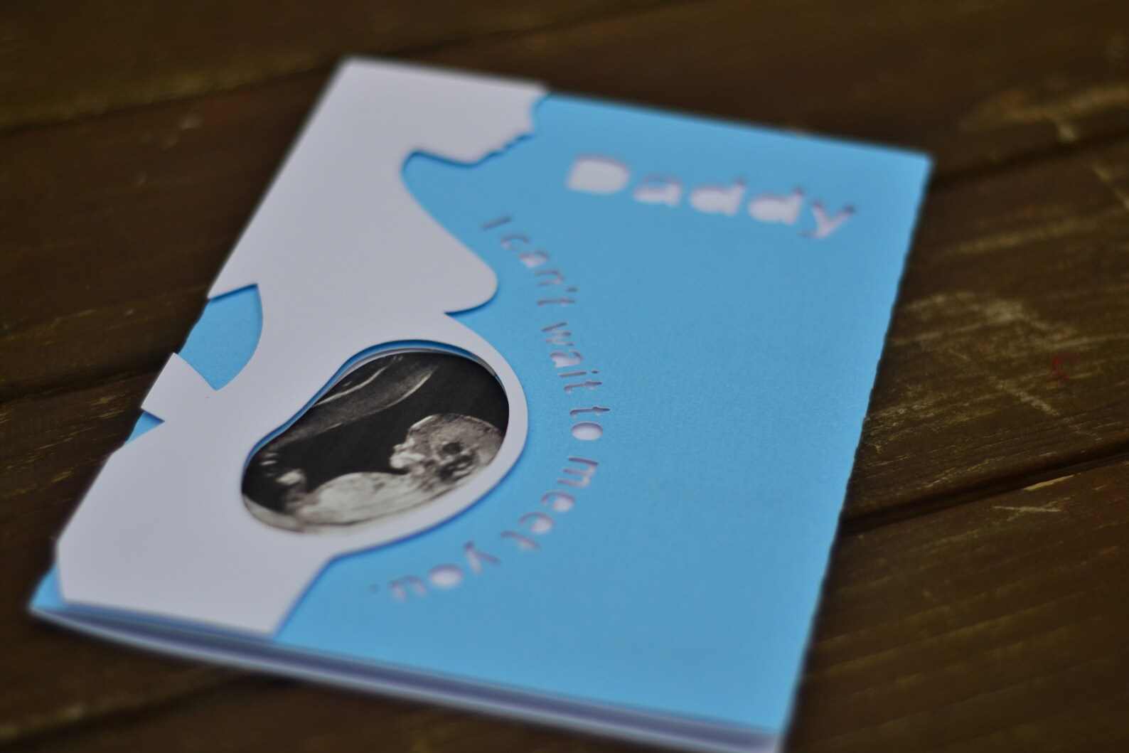 Personalised Father's Day Card Baby Scan Card | Etsy UK