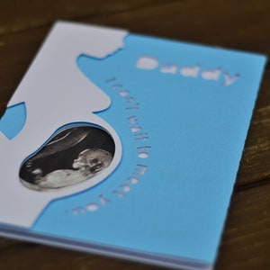 Personalised Father's Day Card Baby Scan Card - Etsy UK
