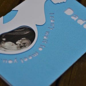 Personalised Father's Day Card Baby Scan Card - Etsy UK