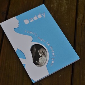 Personalised Father's Day Card Baby Scan Card - Etsy UK