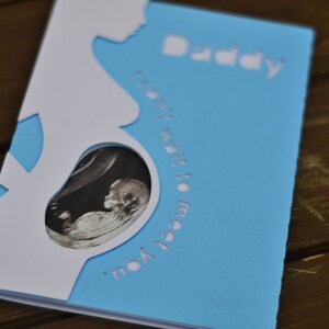 Personalised Father's Day Card Baby Scan Card - Etsy UK