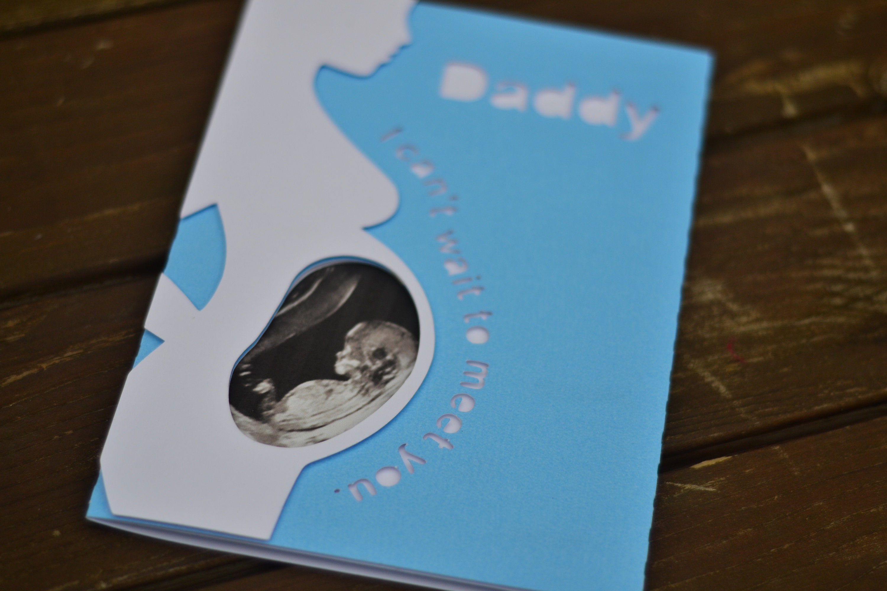 Personalised Father's Day Card Baby Scan Card | Etsy UK