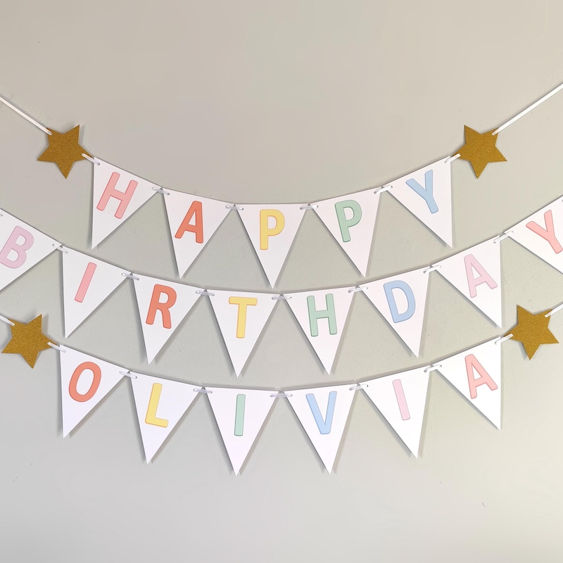 Birthday Bunting - Etsy UK