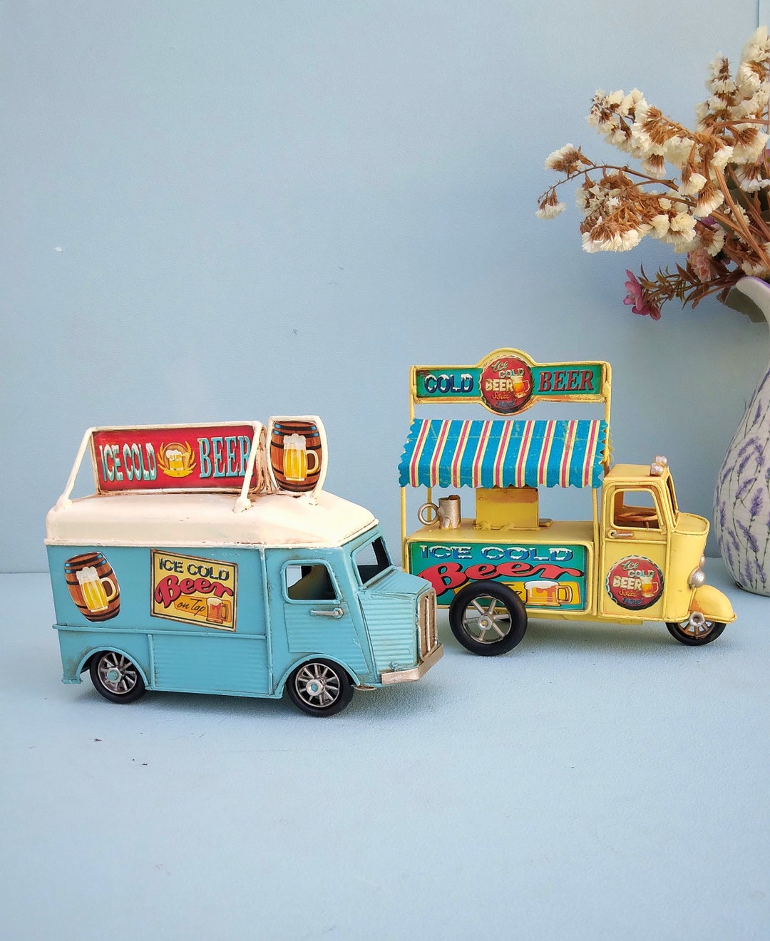 Retro Metal Van, Miniature Beer Truck, Gift for Pub Owner - Etsy