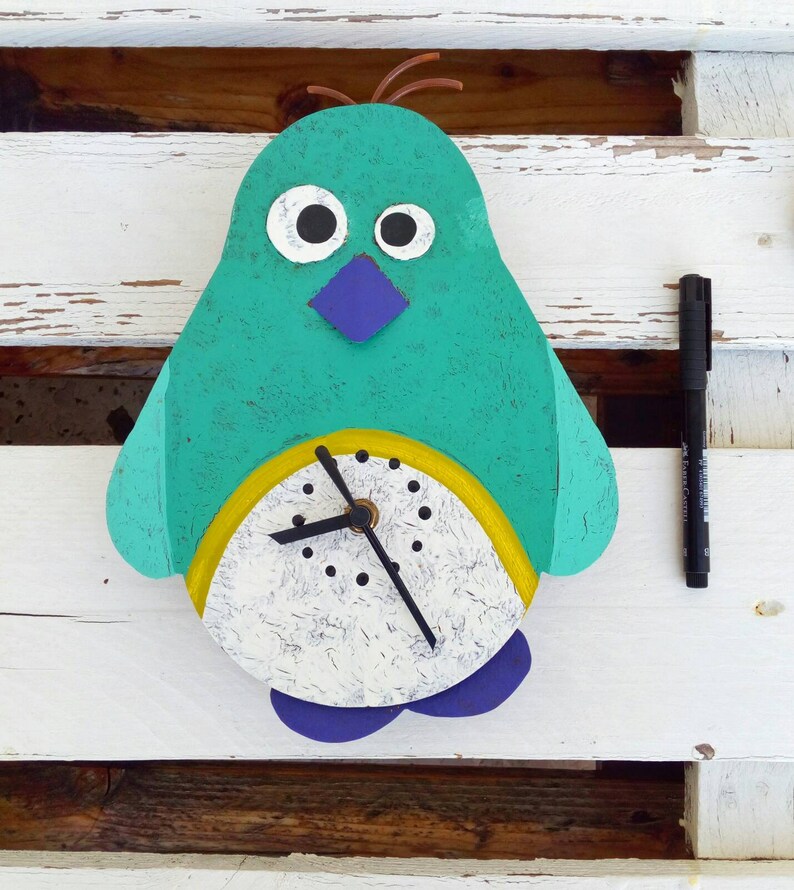 Clocks Home Décor Penguin Wall Clock Pendulum Clock For Zoo Animals ...