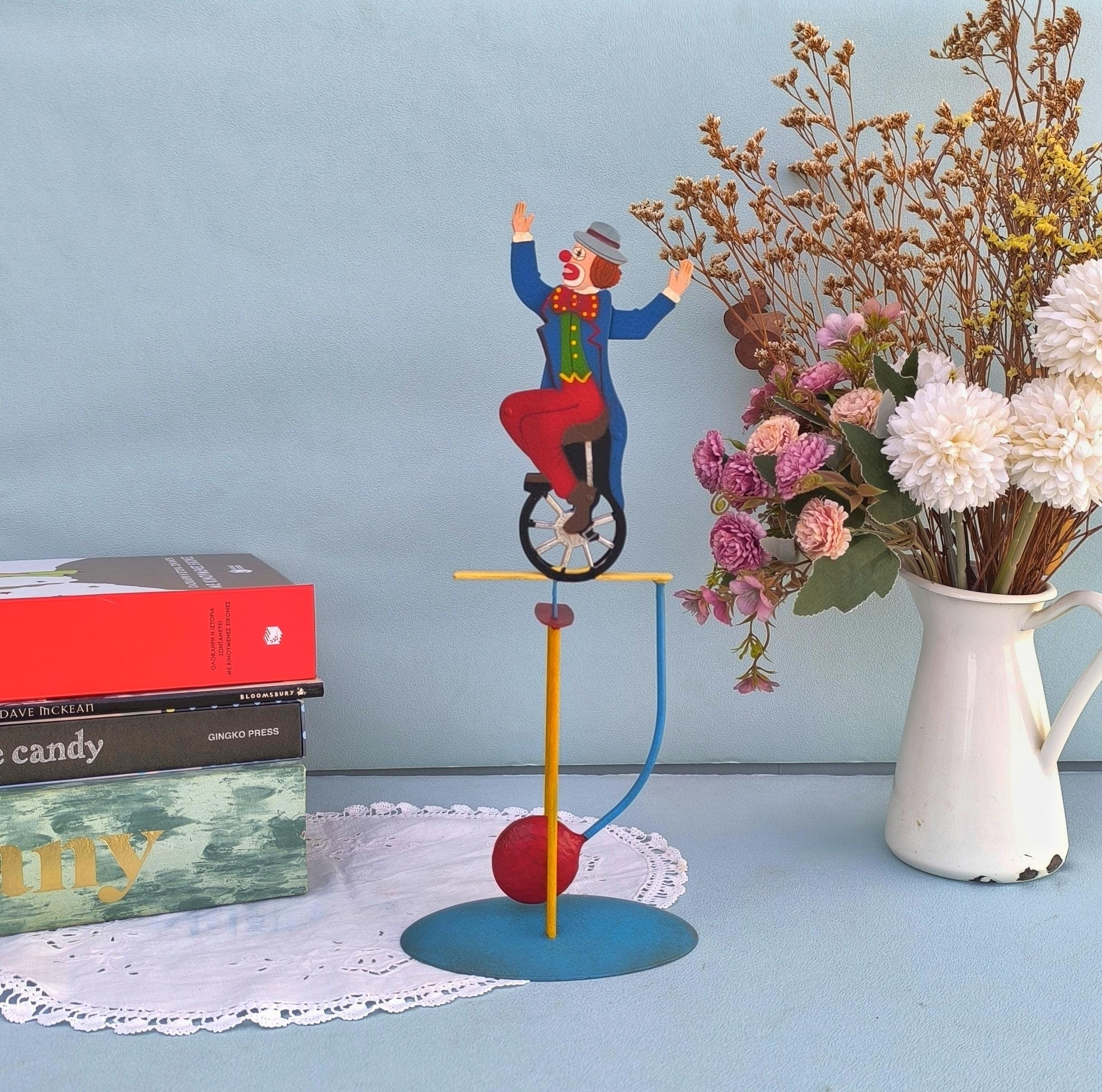 Vintage Circus Clown Pendulum Toy, Carnival Theme Baby Shower ...