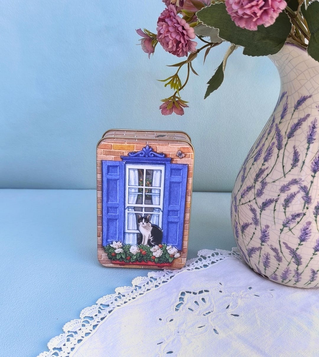 Memory Keepsake Tin Box, Candy and Cookies Box for Neighbor Gift ...