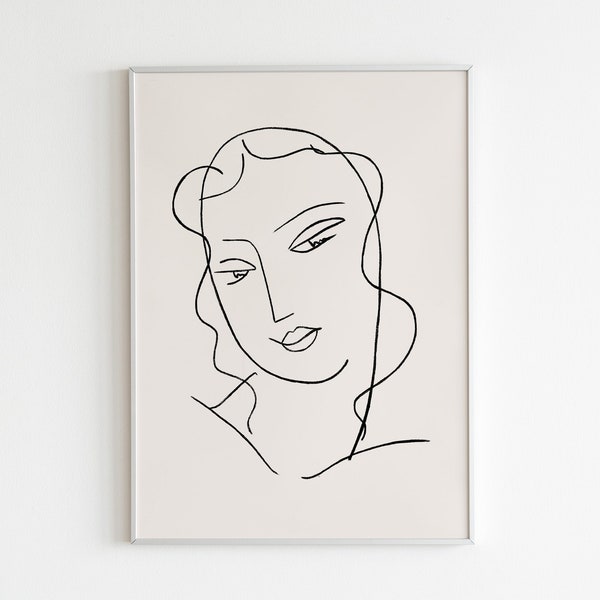 Matisse Line Drawing - Etsy UK