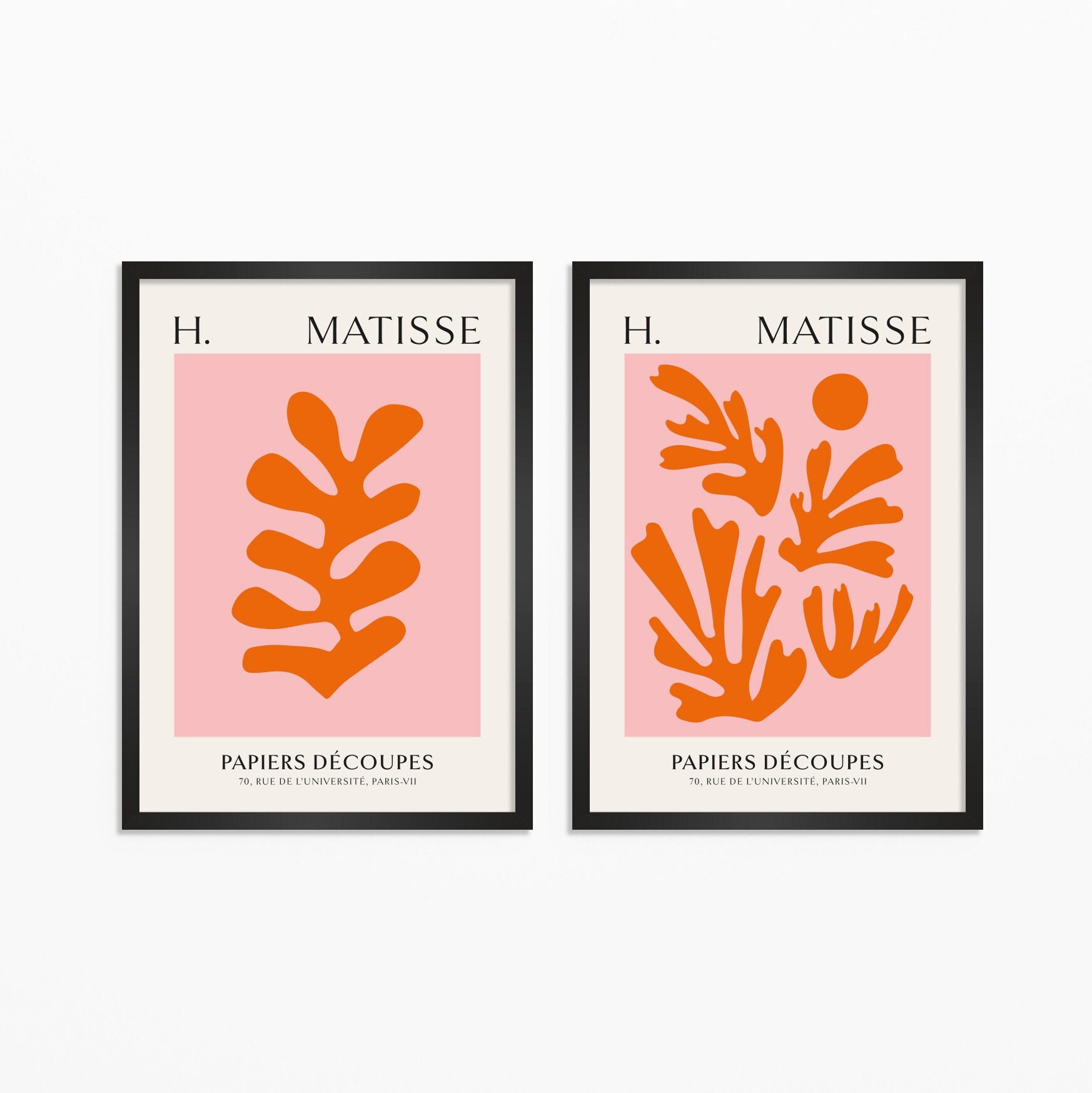 Pink and Orange Matisse Print Set Set of 2 Matisse Prints - Etsy