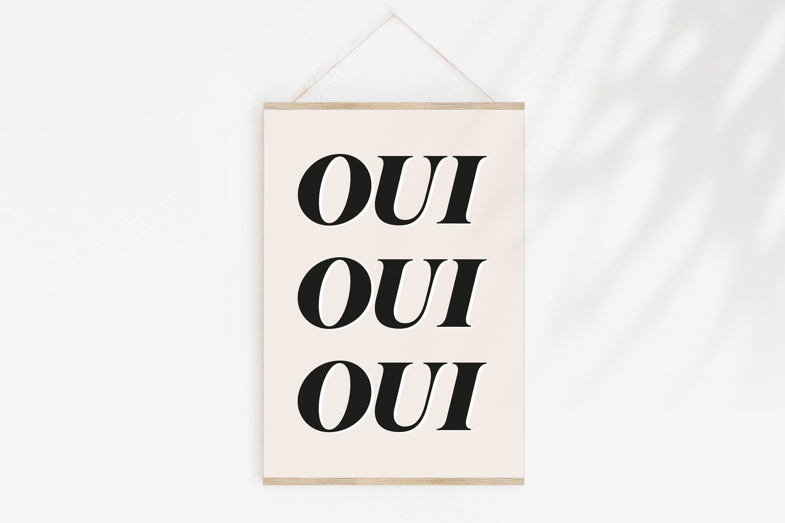 Oui Oui Oui French Themed Quote Print | Etsy