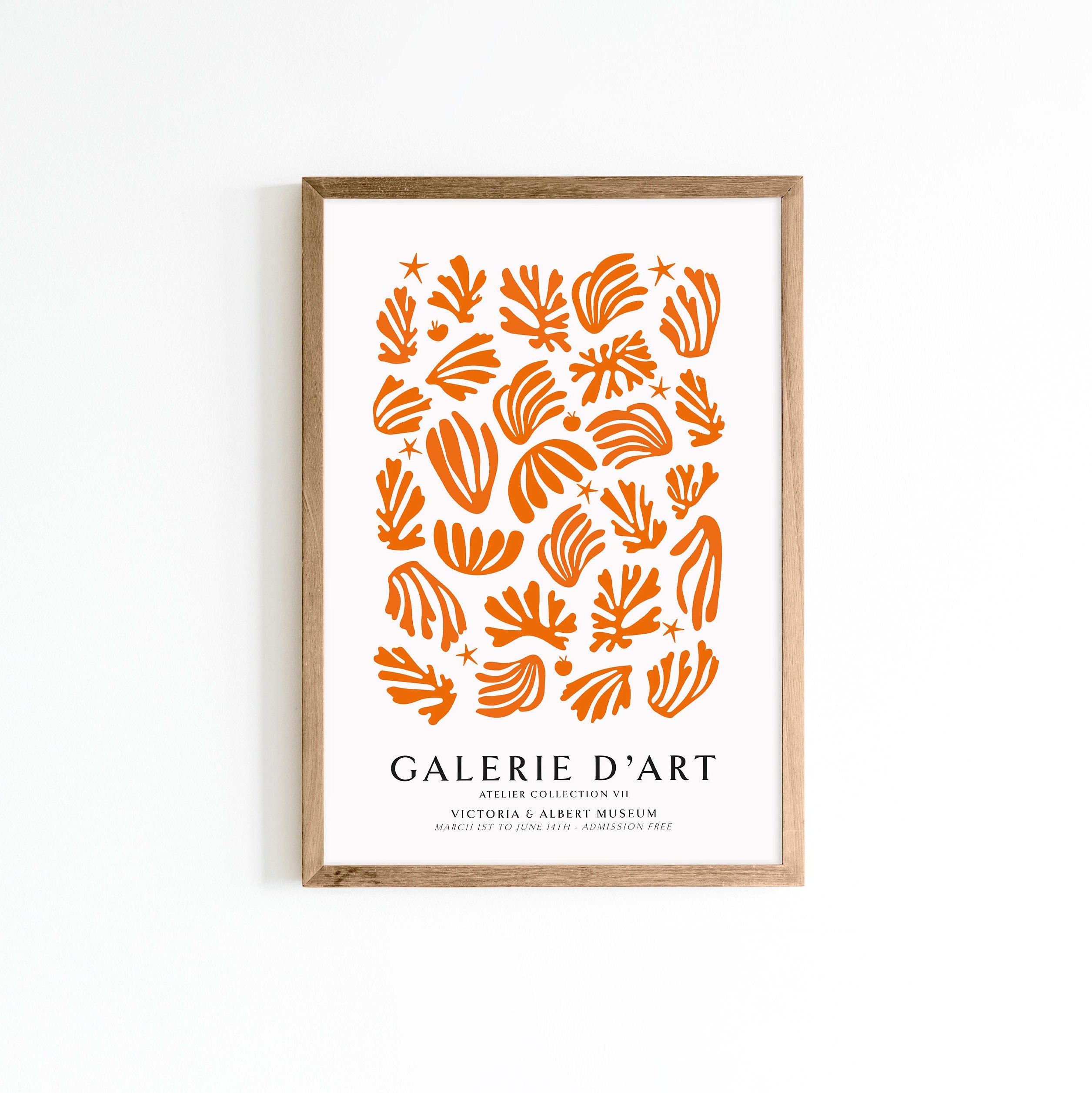 Orange Matisse Print Matisse Coral Print Matisse Poster - Etsy
