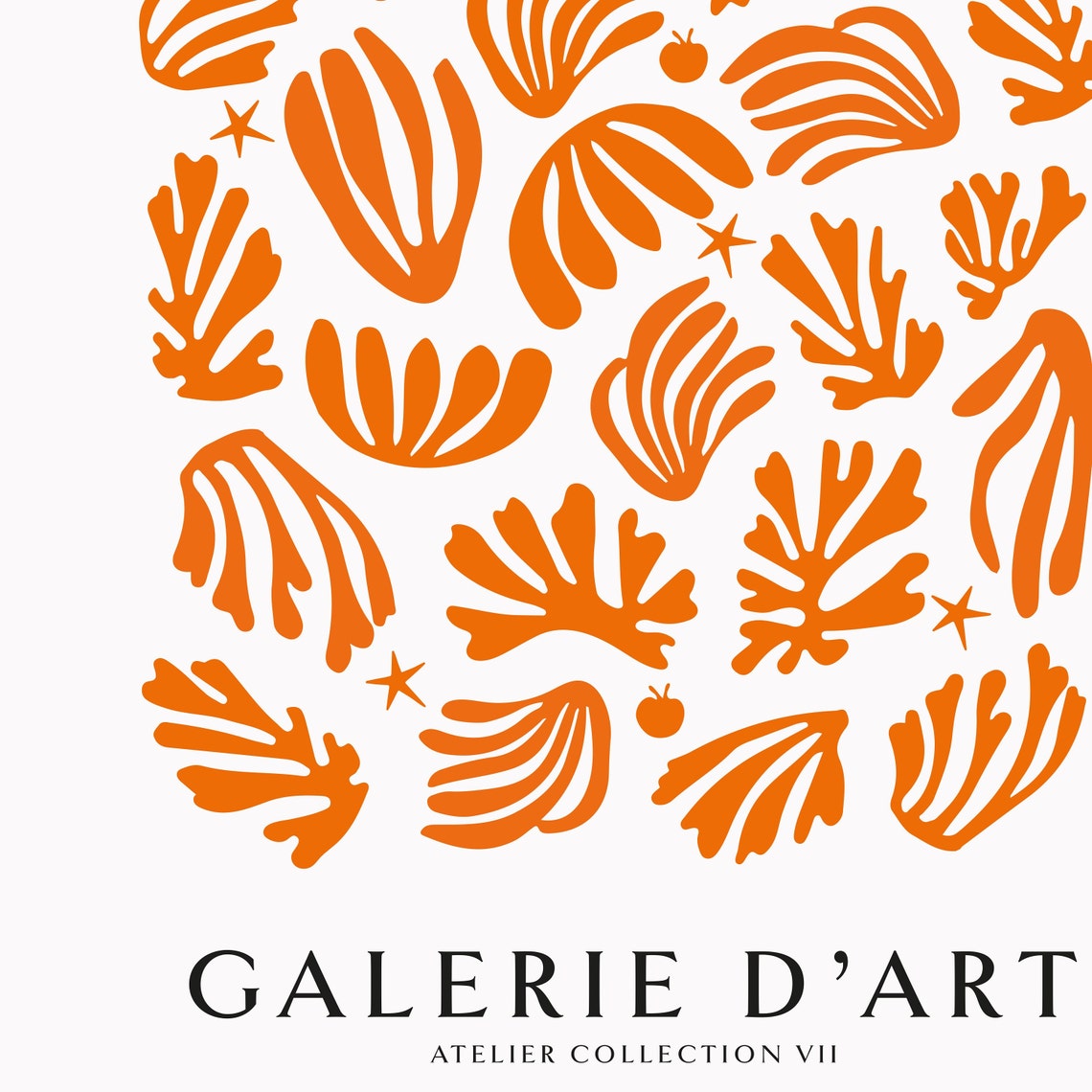 Orange Matisse Print Matisse Coral Print Matisse Poster | Etsy