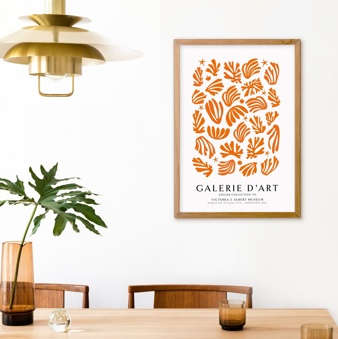 Orange Matisse Print Matisse Coral Print Matisse Poster | Etsy