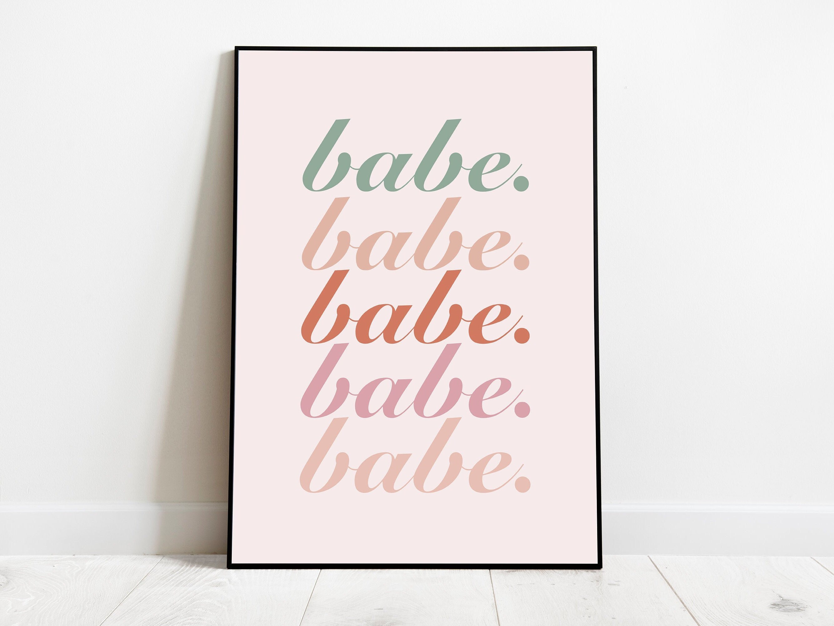 Modern Typography Print Fashion Wall Art Dorm Room Decor | Etsy