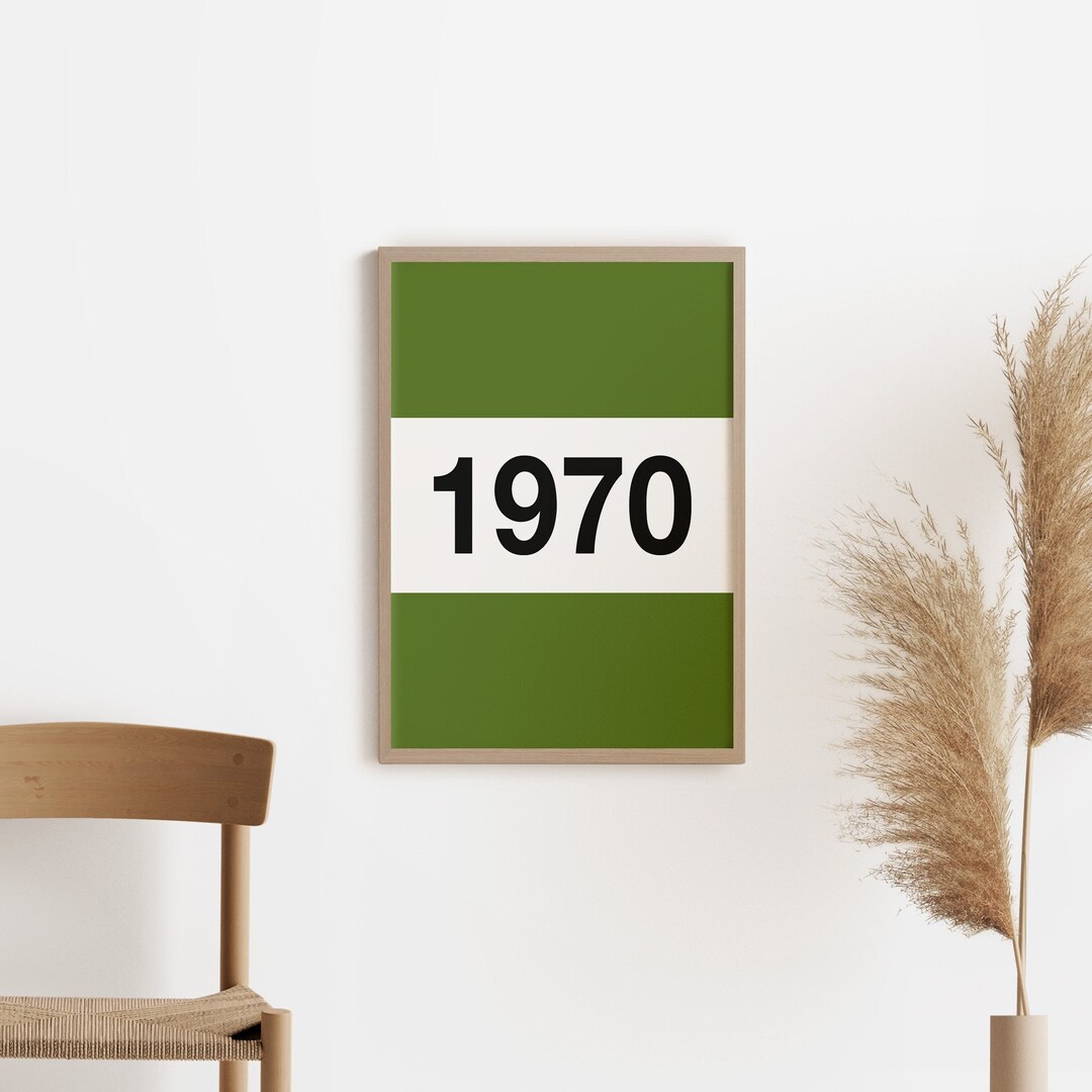 Personalised Year Print Birth Year Print - Etsy