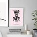 War is Over Art Print Yoko Ono and John Lennon Print Iconic - Etsy