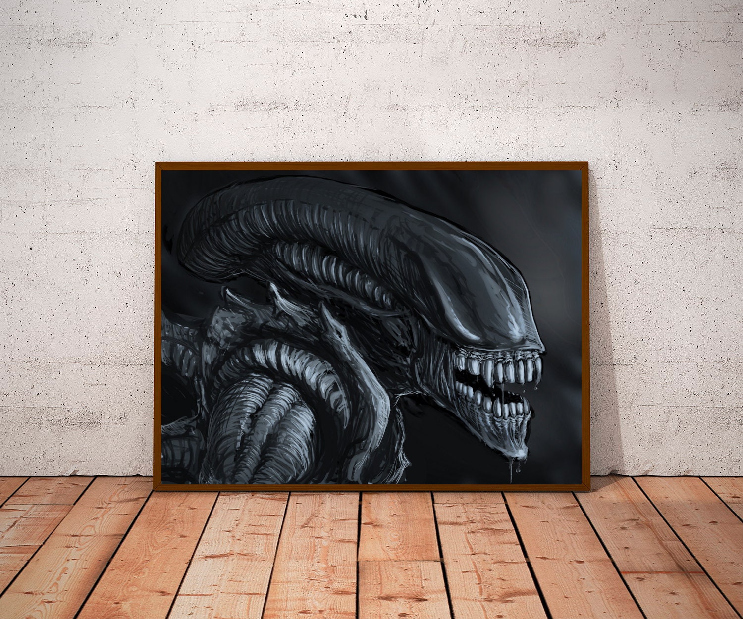 Alien 80s Digital File Movie Poster | Etsy