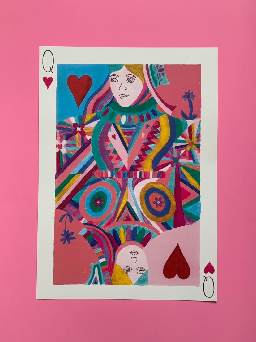 Queen Playing Card Edition 2 A3 300gsm - Etsy