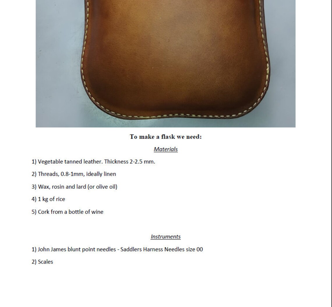 PDF Pattern of Leather Costrel for Historical Reenactment | Etsy