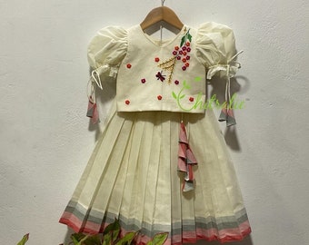 Kerala New Born Baby's,kids,girls Onam Wears,age 1 - 15 Years Wear ...