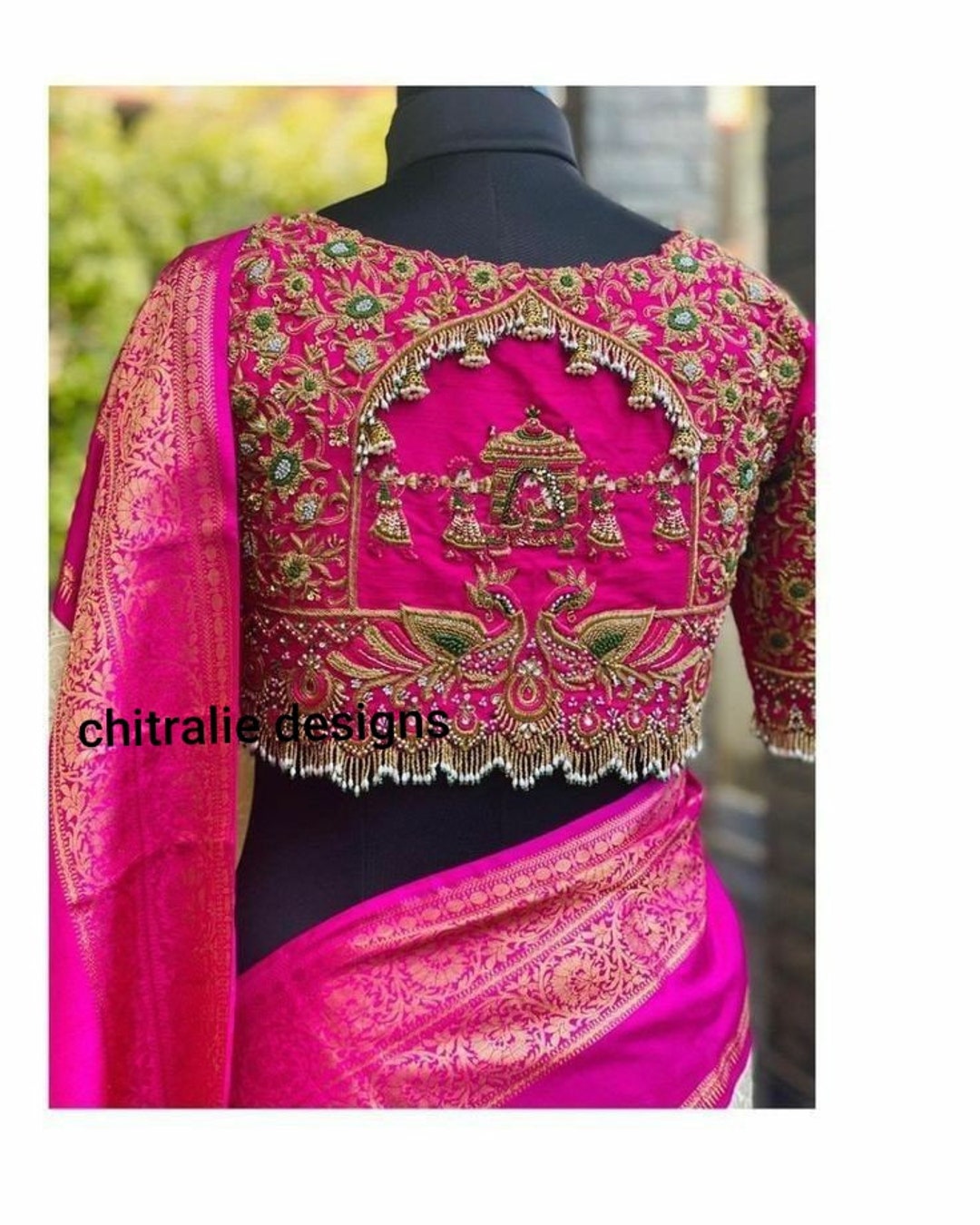 Traditional Palki Blouse Design for the Bride - Etsy