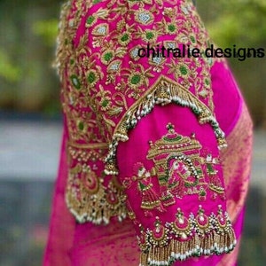 Traditional Palki Blouse Design for the Bride - Etsy