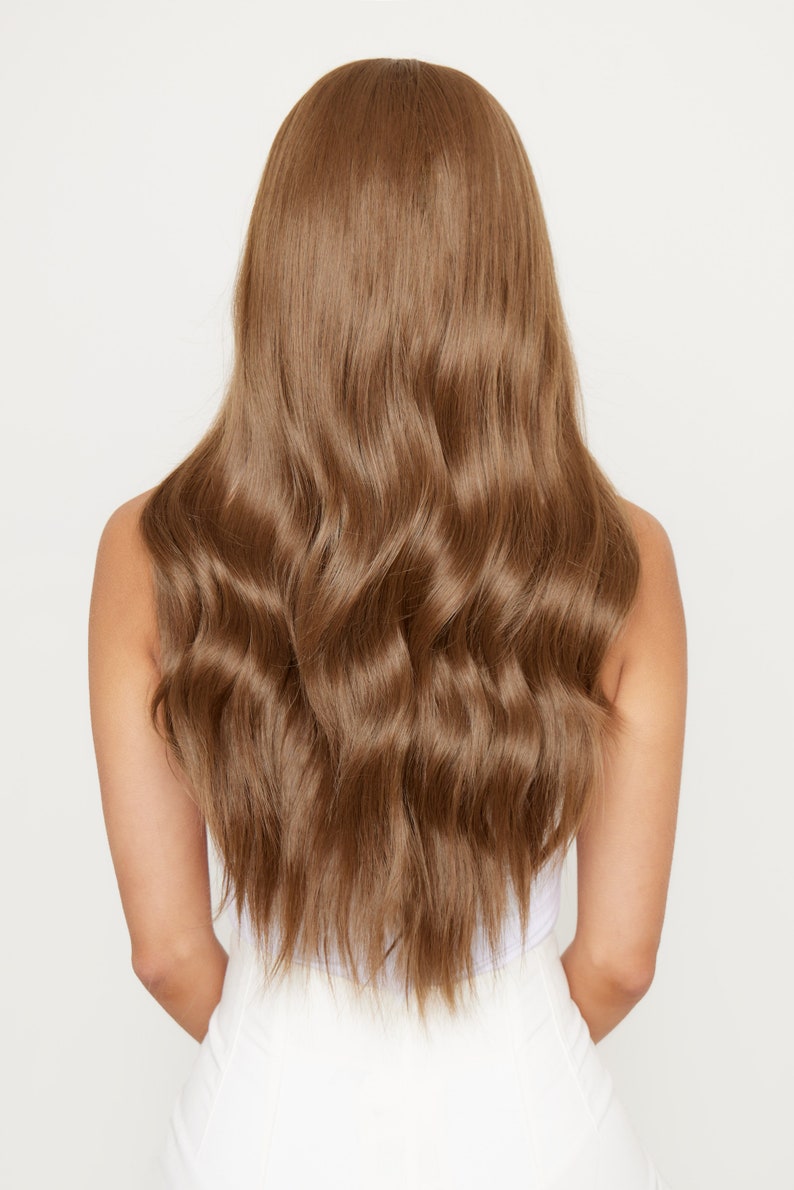Marni Chestnut Brown Wig, 20 Inch Wig, Beach Wave, Wavy Wig, Synthetic ...