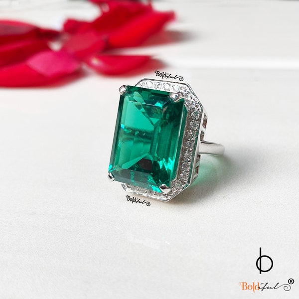 Silver Cocktail Ring - Etsy