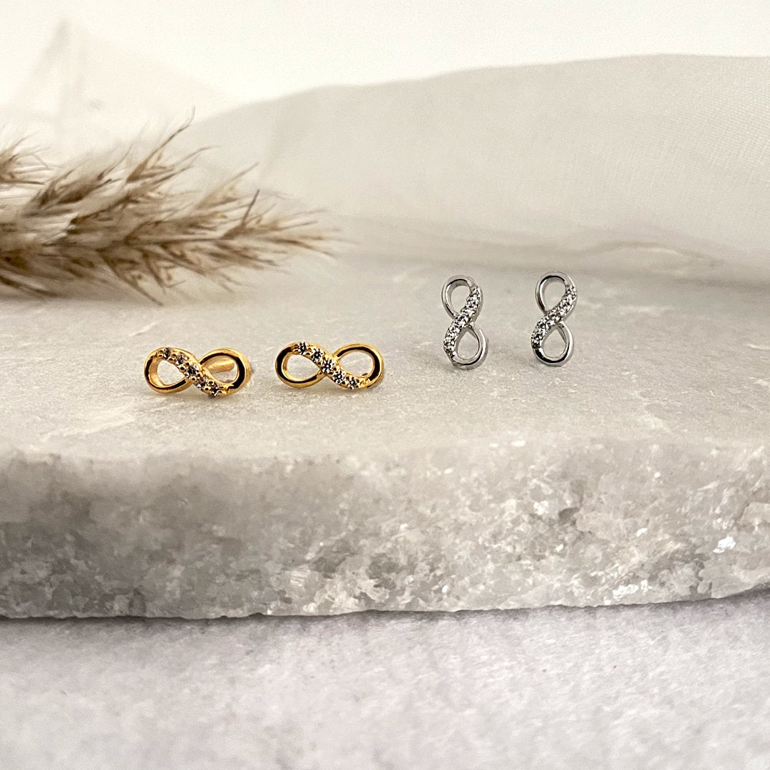 925 Sterling Silver Infinity Helix Silver Ear Stud | Infinity Piercing ...