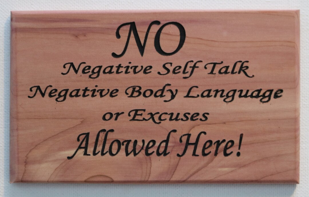 No Negative Self Talk Allowed (refrigerator Magnet) - Etsy