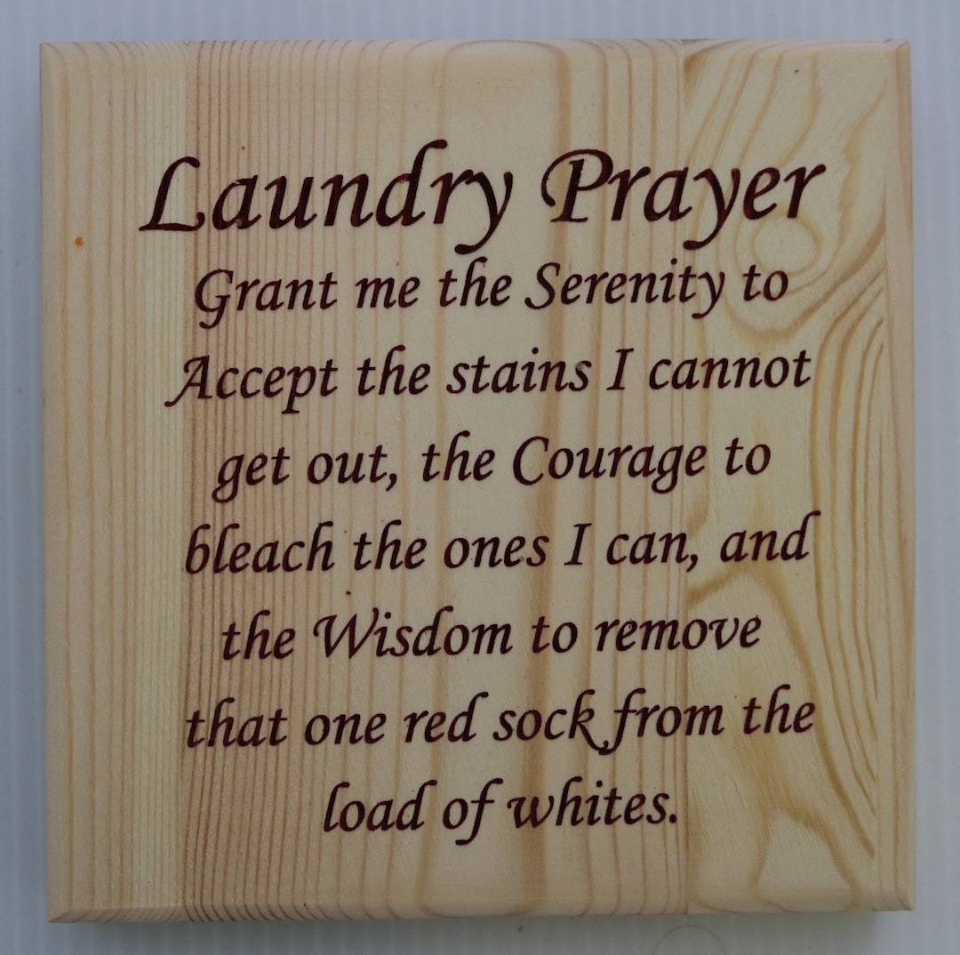 Laundry Serenity Prayer - Etsy