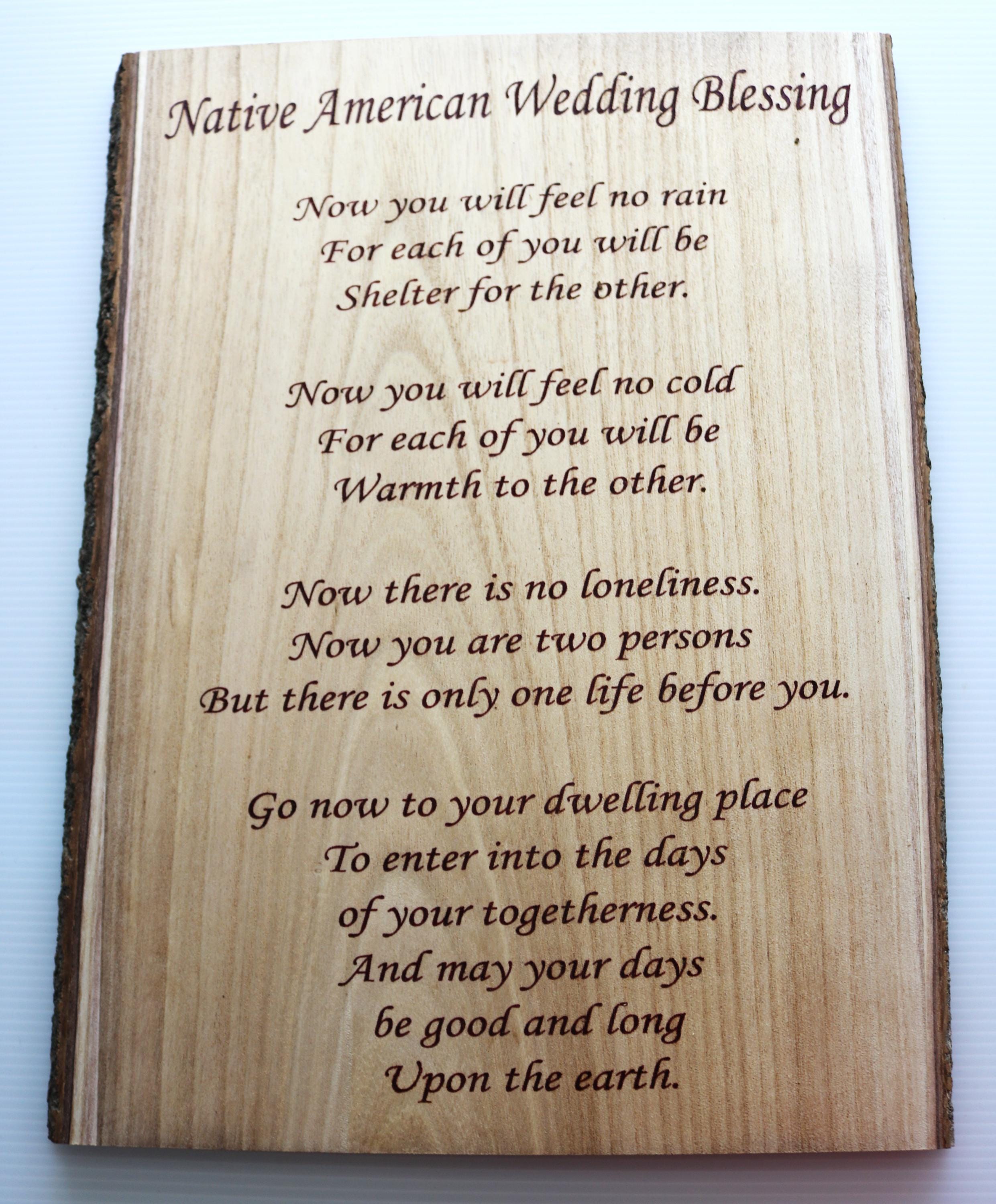 Native American Wedding Poem Togetherness Heart Native American